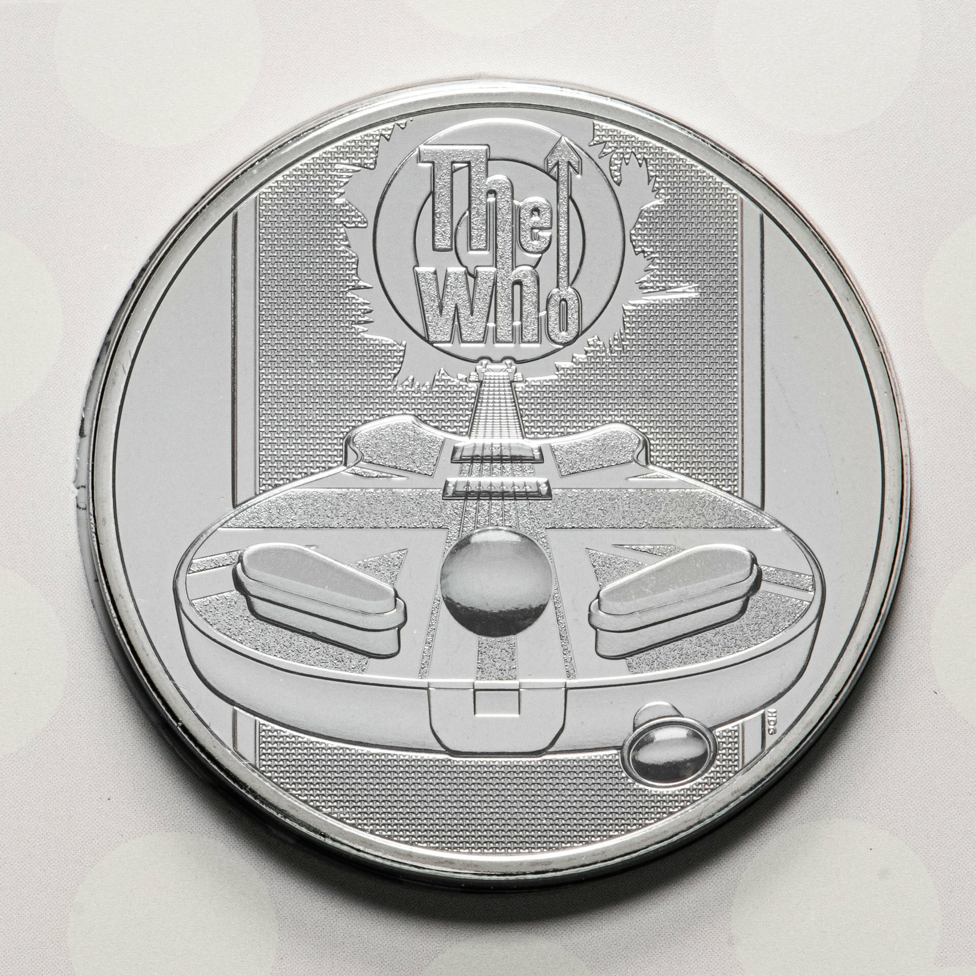 Великобритания 5 фунтов 2021 "The Who" в буклете, Мельхиор медь-никель, в сохранности UNC