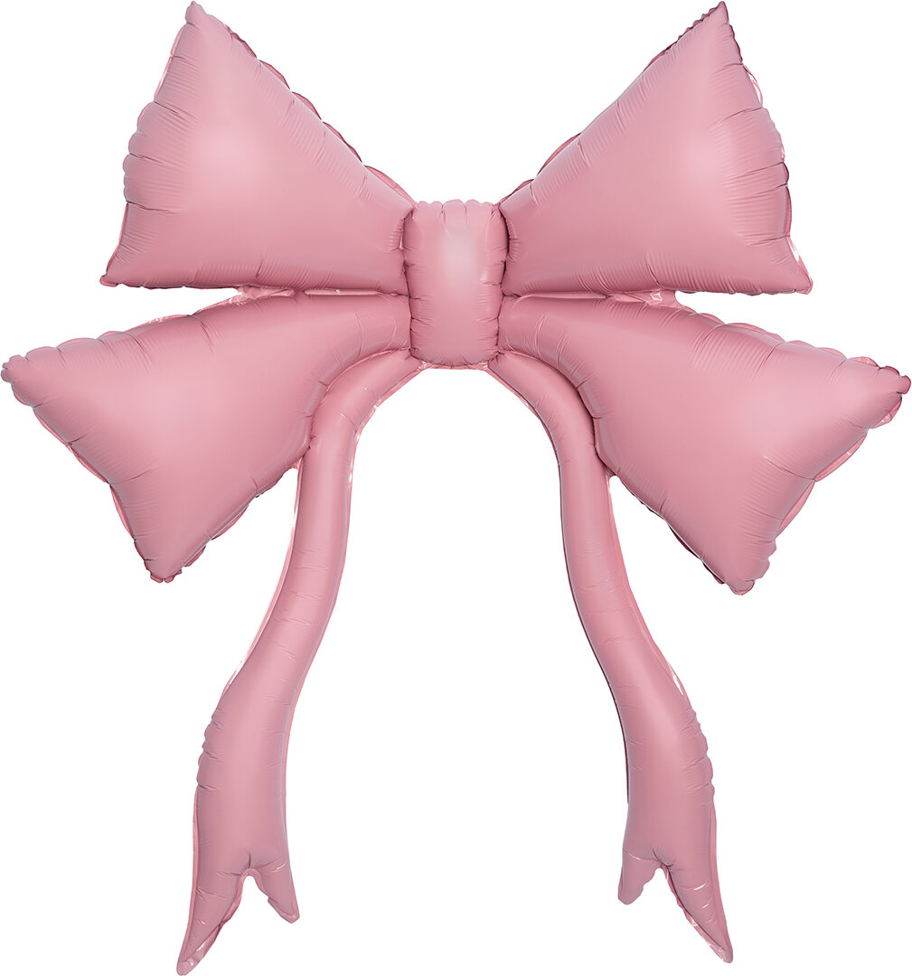 Шар воздушный Falali Фигура, Бант, надув воздухом, розовый, 119 см