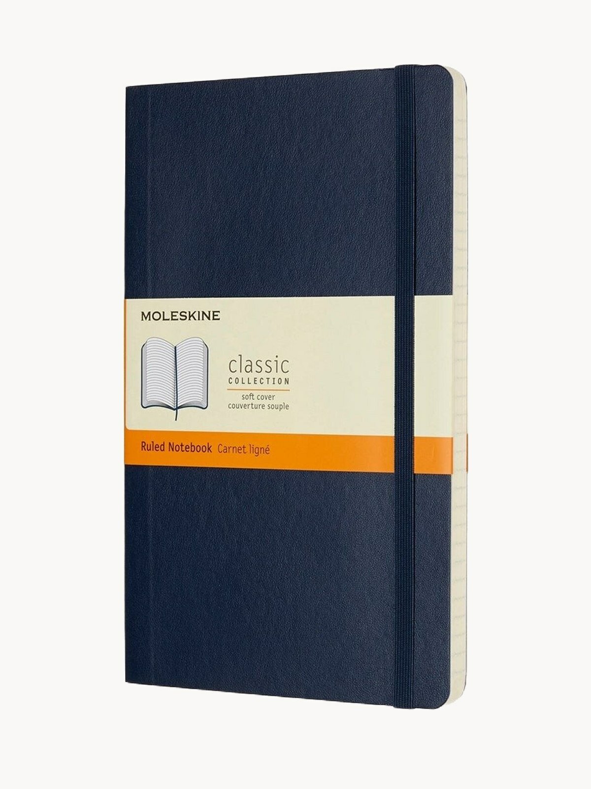 Блокнот Moleskine Classic Soft QP616B20 Large 130х210мм, 192стр, линейка, мягкая обложка, синий сапфир