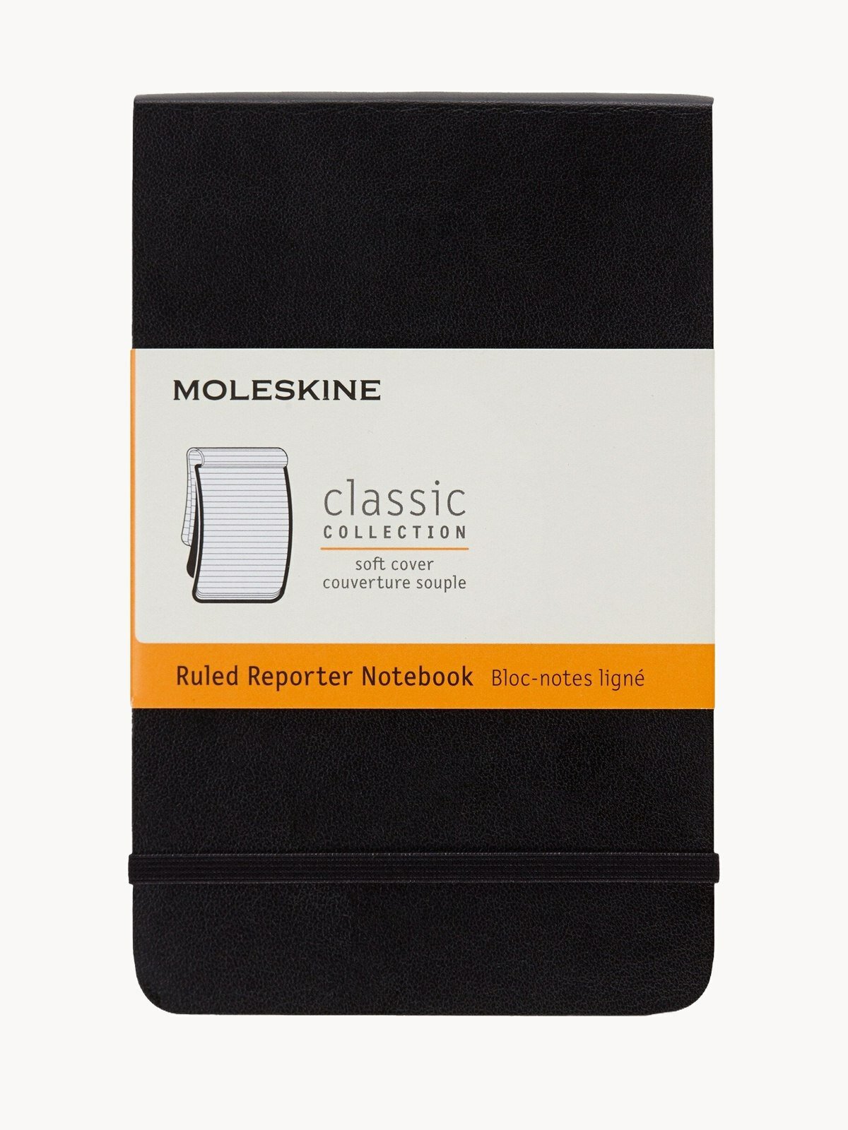 Блокнот Moleskine Classic Reporter Soft QP811 Pocket 90x140мм, 192стр, линейка, мягкая обложка, черный