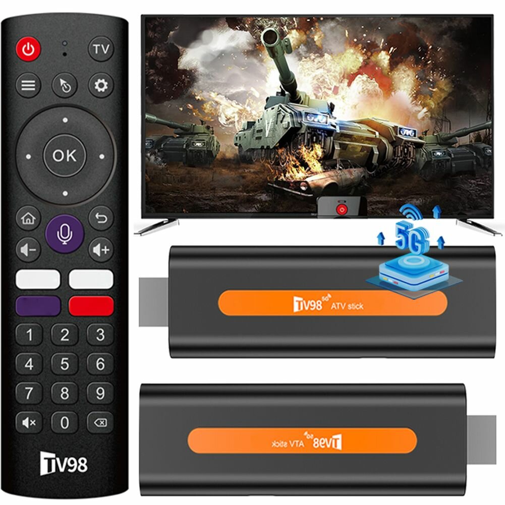 TV-приставка TV98ATVmini с Allwinner H618, 4K, воспроизведением MKV, MP4, JPEG
