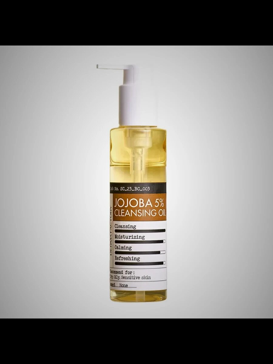 DERMA FACTORY Jojoba Cleansing Oil, Гидрофильное масло с 5% масла жожоба 150 мл