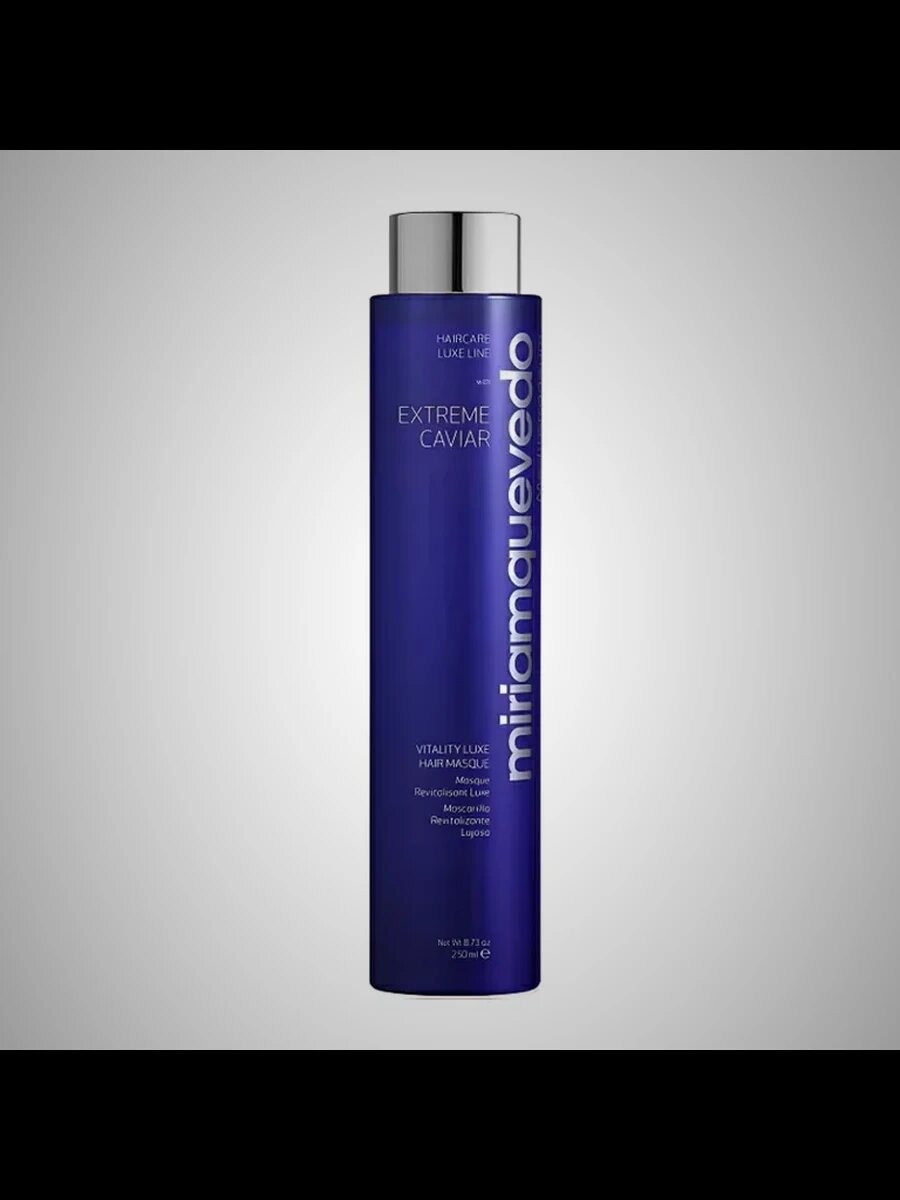 MIRIAMQUEVEDO Extreme Caviar Vitality Luxe Hair Masque, Оживляющая маска-люкс для волос с экстрактом черной икры 250 мл