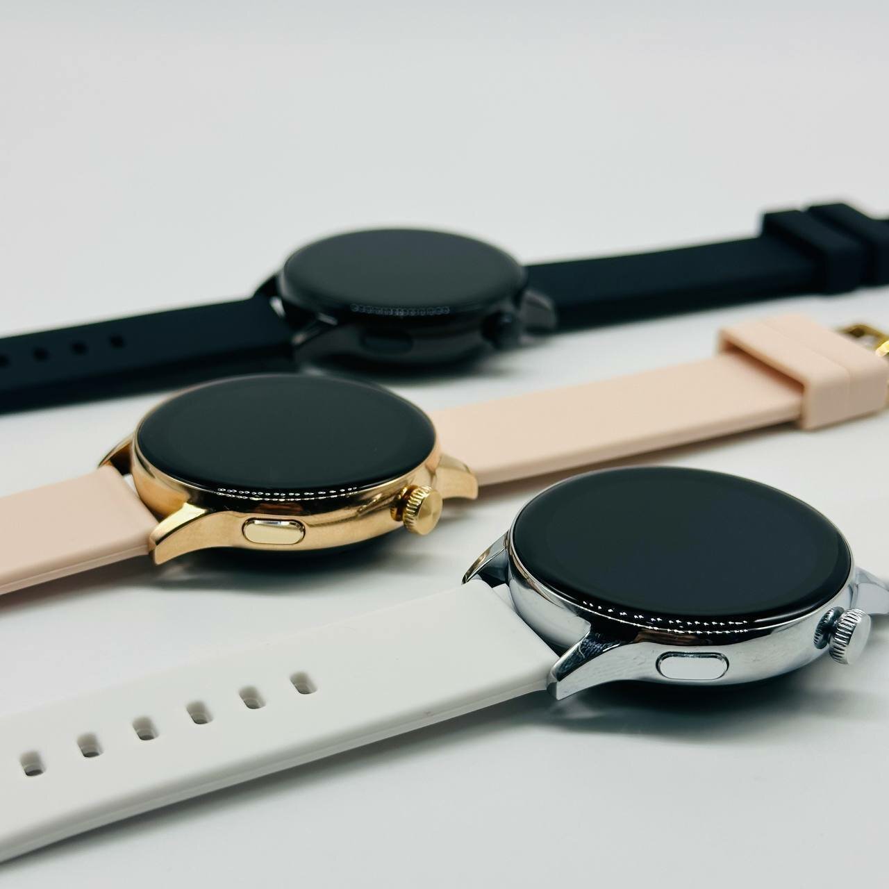 Смарт часы женские круглые SmartX умные наручные часы smart watch фитнес браслет