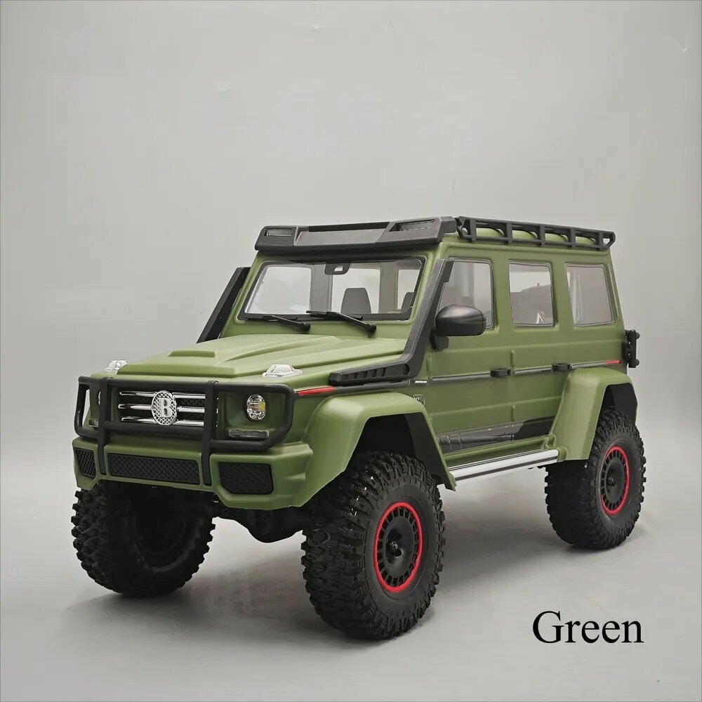 Yikong 2424 1/10 YK4106 Pro V2 Green, радиоуправляемый внедорожный краулер с дифференциальной блокировкой и мостами, игрушка
