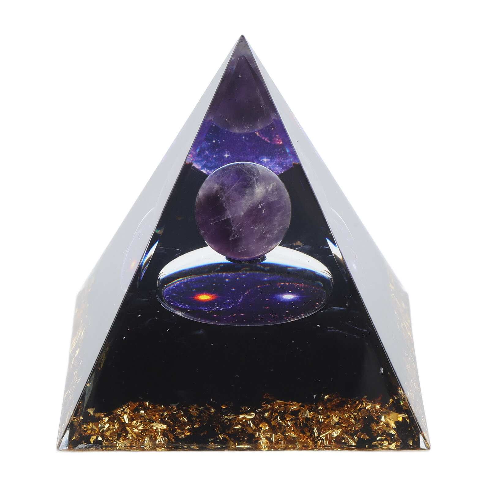 Положительная энергетическая пирамида 6 см Звездное небо Тай Чи Исцеляющие хрустальные пирамиды для снижения стресса Йога