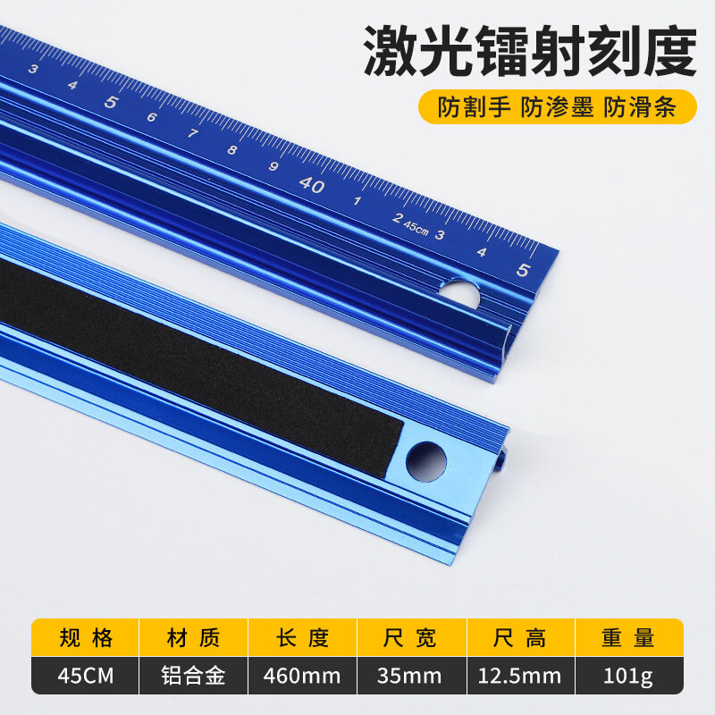 Алюминиевая защитная линейка для рекламы - антискользящая и устойчивая к порезам линейка для постеров и фото Модель