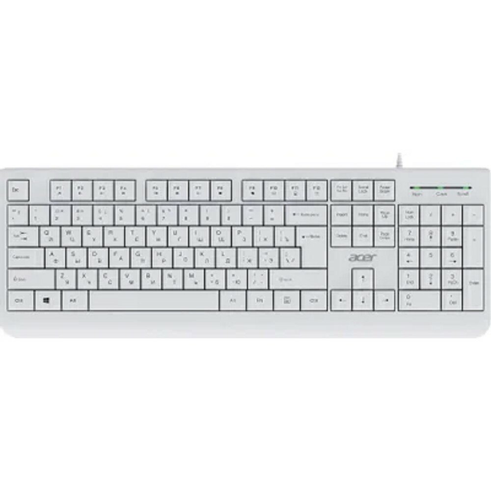 Acer OKW400 white USB Multimedia ZL. KBDEE.01B каб:1.8м Клавиатура проводная