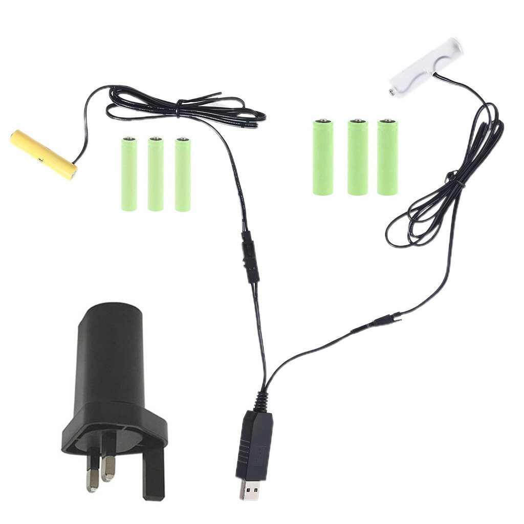 Адаптер питания 2в1 для батареек AA и AAA