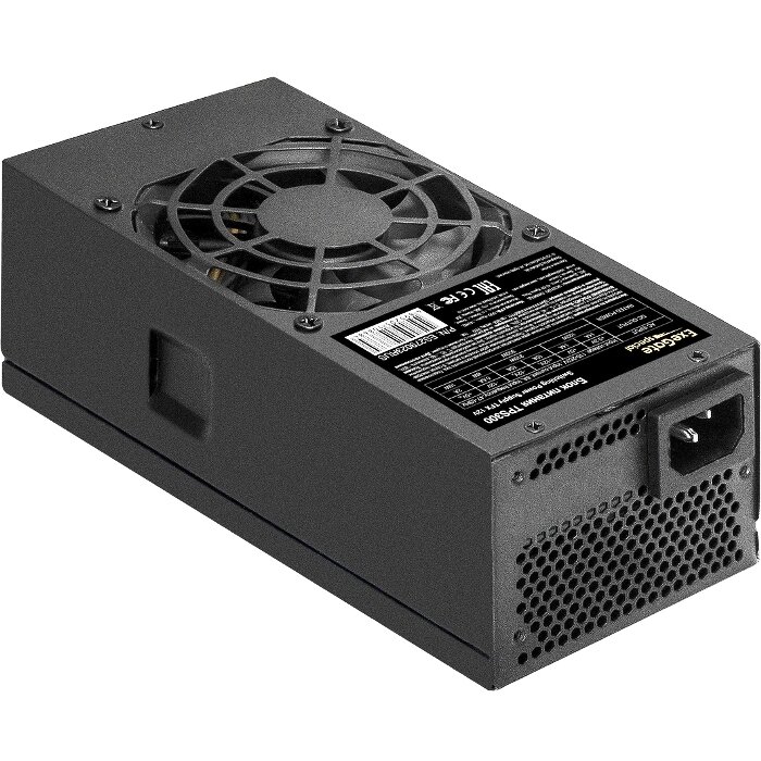 Блок питания TFX 300Вт ExeGate TPS300 вентилятор 8см 24pin, CPU 4+4pin, PCI-E 6+2pin, 3 SATA, 2 molex - чёрный