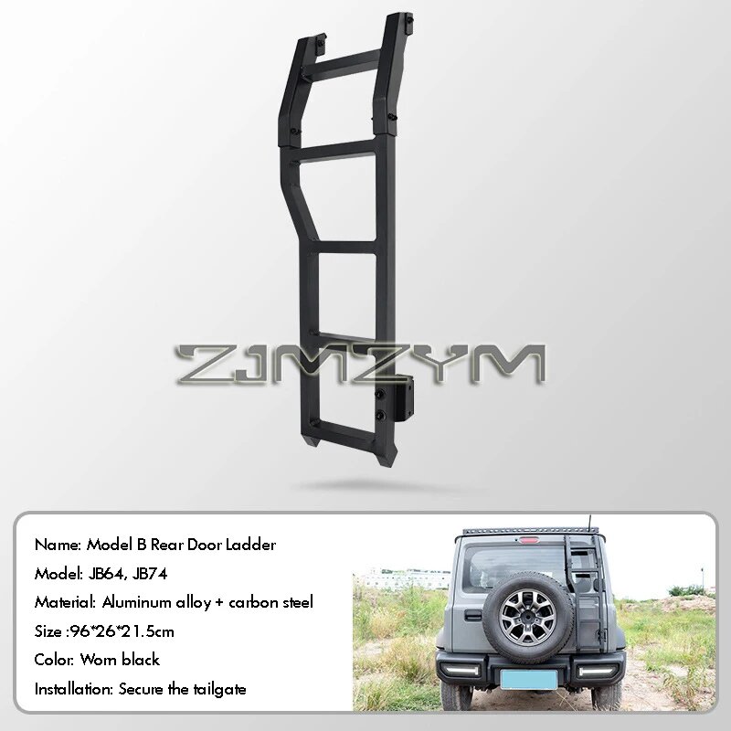 Алюминиевая лестница для восхождения на заднюю дверь для SUZUKI Jimny JB64 JB74, багажник для восхождения на заднюю дверь, лестница для бездорожья 4x4, автомобильные аксессуары