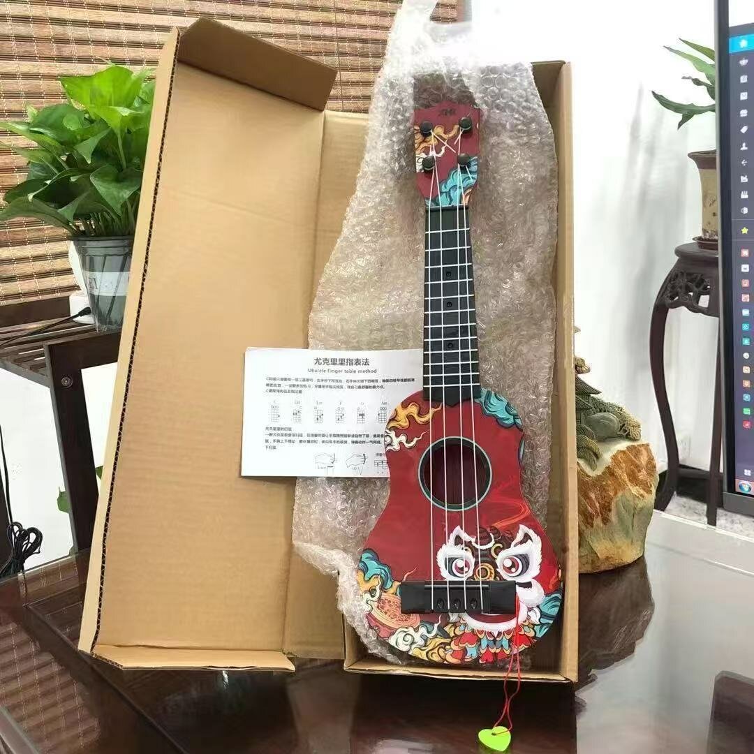 Укулеле Детская игрушка для начинающих, виолончель для мальчиков и девочек, музыкальный инструмент, подарок на день рождения для малышей