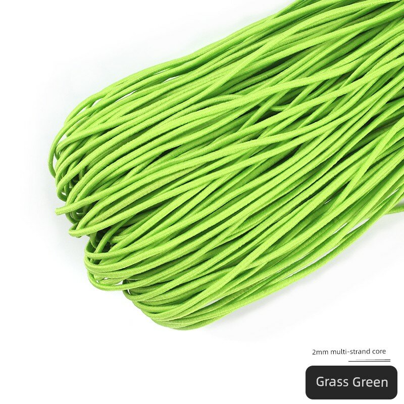 2 мм красочная эластичная круглая эластичная лента повязка на голову резинка DIY аксессуары для одежды тонкая резиновая