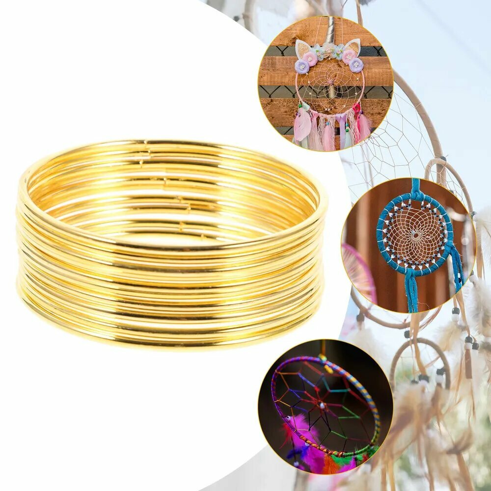 Золотистые Металлические Кольца Для Создания Ловцов Снов И Декора Дома 10 Штук 8 См