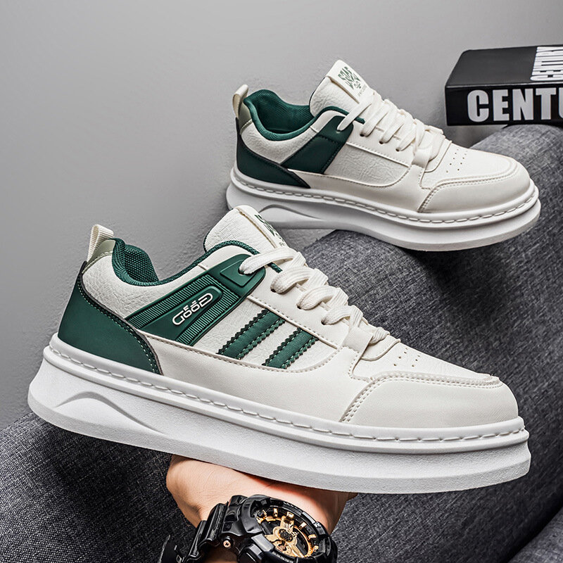 JYL Кроссовки Мужчины Зимняя Теплые Сетка+Шерсть/FK66 white green