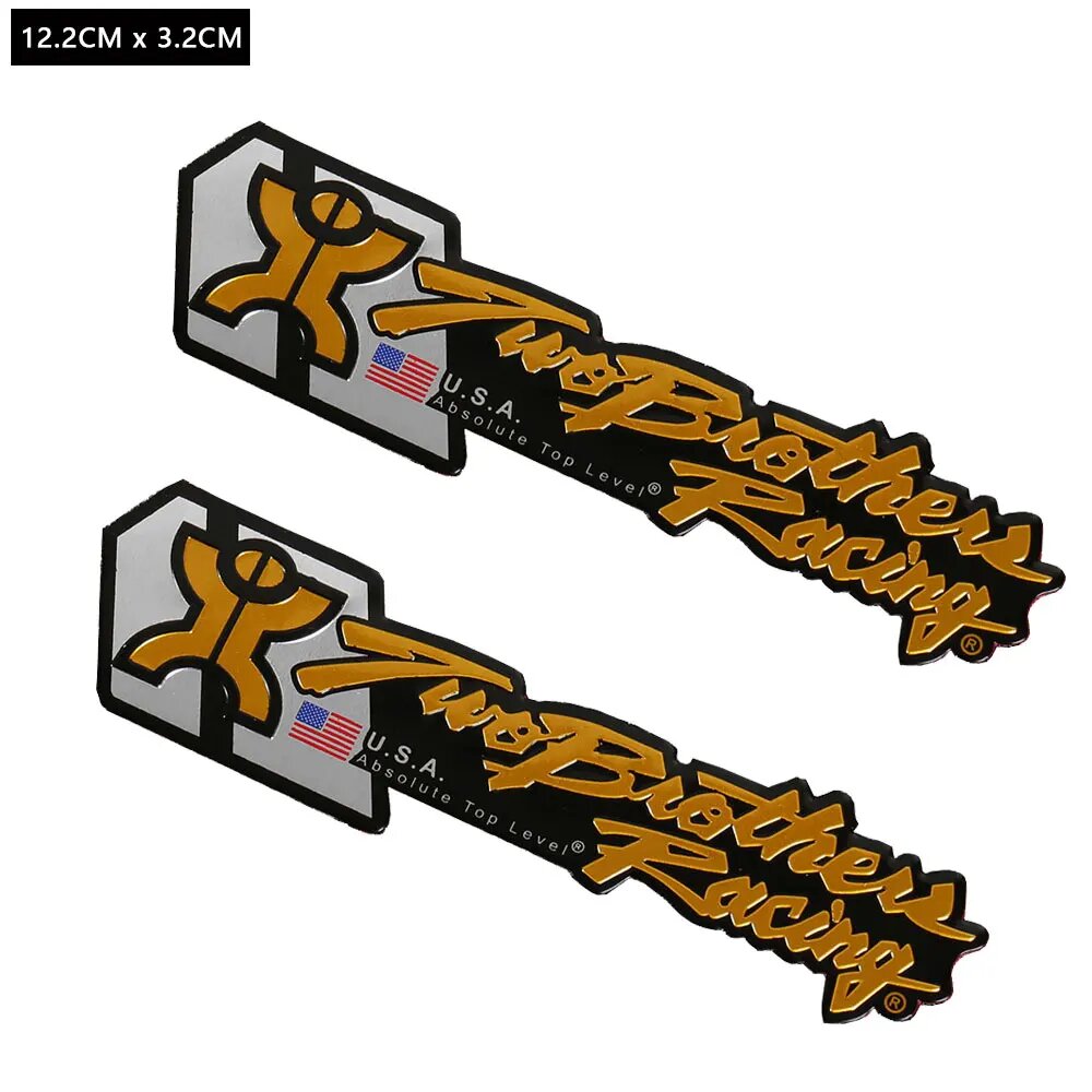 2 шт./партия, алюминиевые наклейки на выхлопные трубы мотоцикла 1