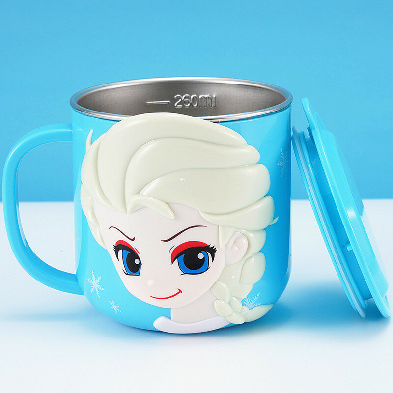 Детская стальная кружка для воды, кружка для питья для детей, антиударная домашняя кружка для молока, набор детской посуды