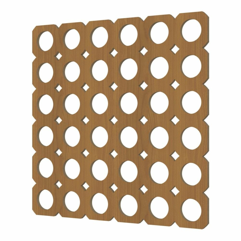 Перфорированная Панель Cosca Цирко ХДФ Ольха В600хШ1200 мм / Коска.