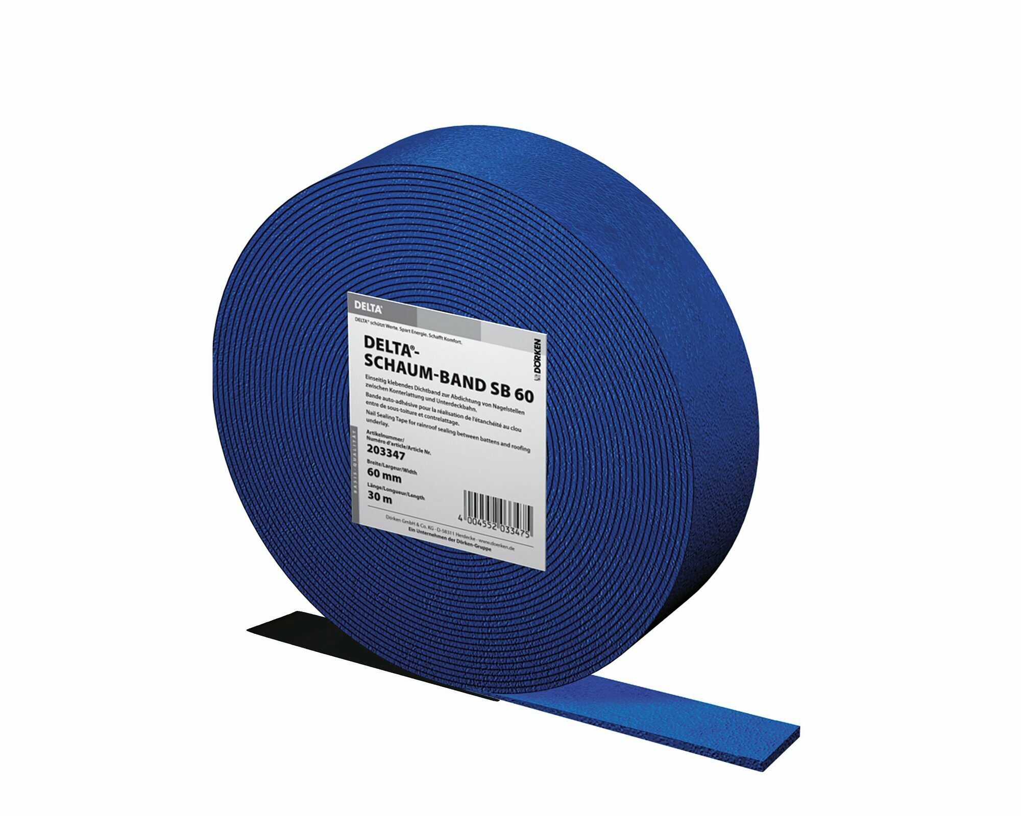 Уплотнительная самоклеящаяся вспененная лента для контробрешётки Delta schaumband sb 60 2203347