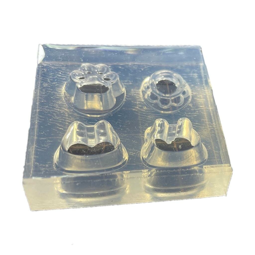 Силиконовая плесень лапы милого кролика для создания миниатюры, - L