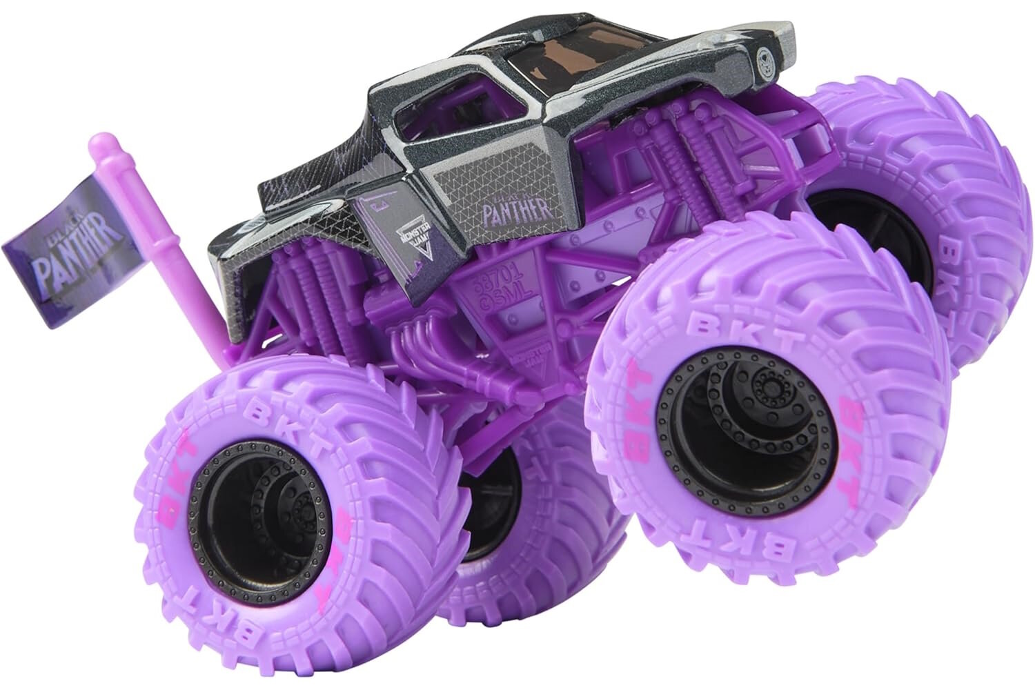 Монстр-трак Monster Jam Marvel Black Panther 1:64