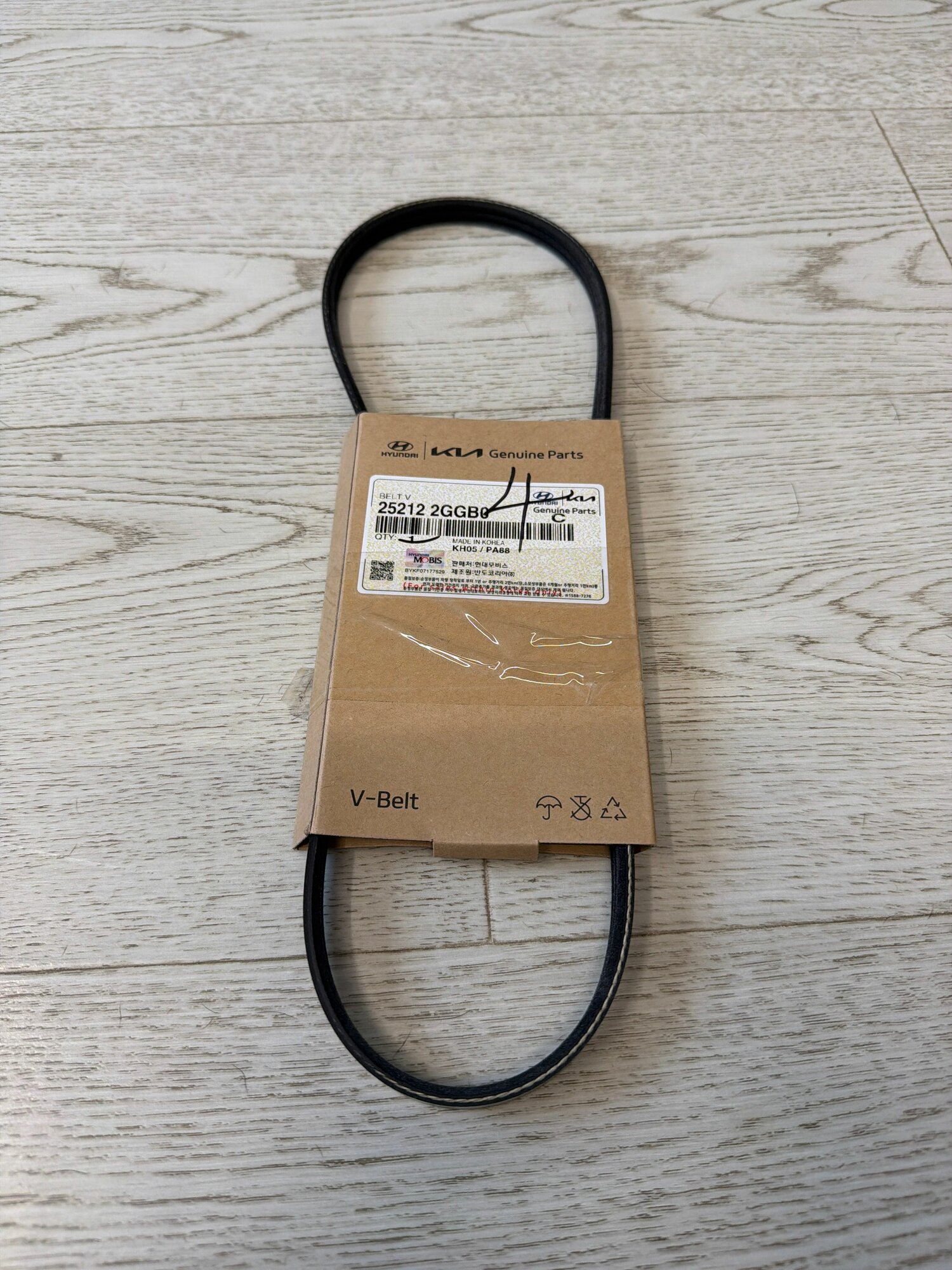 Ремень помпы MOBIS 252122GGB0, для KIA Optima, HYUNDAI Sonata/Santa Fe