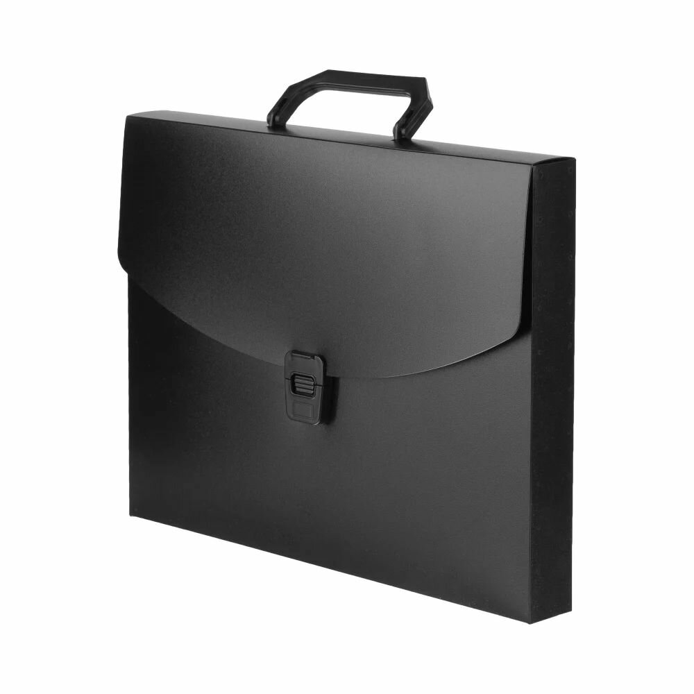 Пластиковая папка-портфель Attache A4 черная 330x250 мм, 1 отделение 1547347