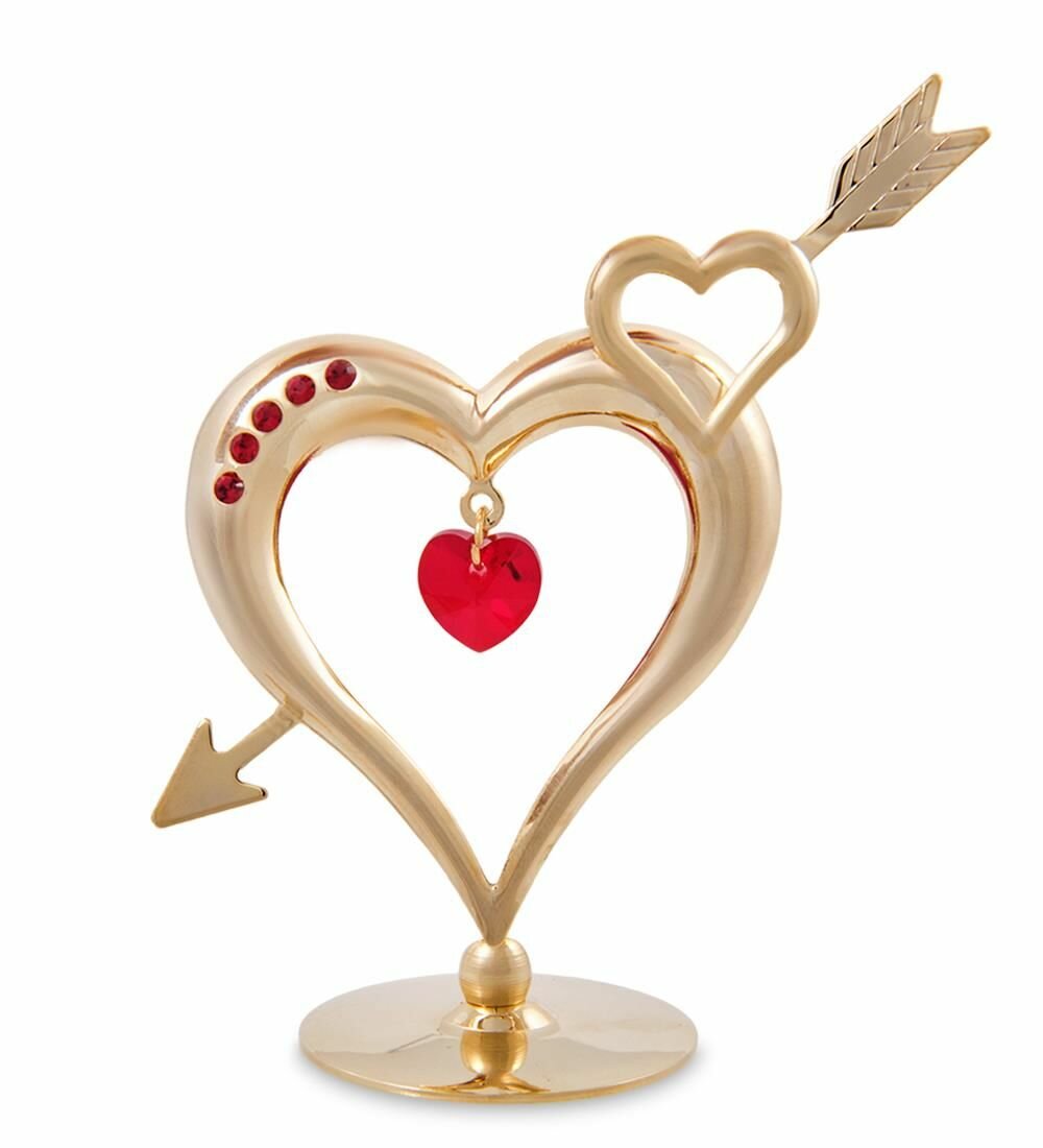 Фигурка Сердце со стрелой с цв. кр. A978447 Crystal Temptations, Металл, кристалл