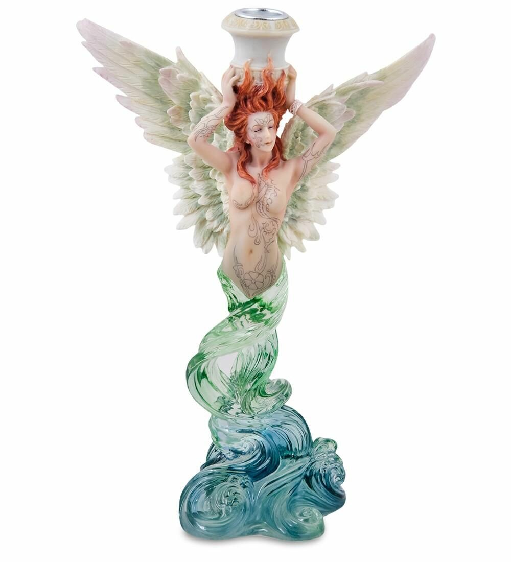 Подсвечник в стиле Фэнтези Ангел воды A2182477 Veronese, Полистоун