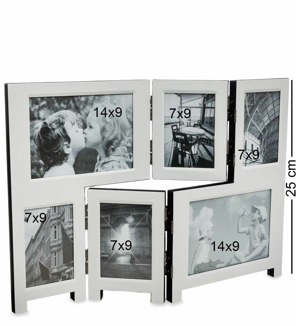 Фоторамка Красивая история на 6 фото A2096633 Bellezza Casa, ПВХ, металл