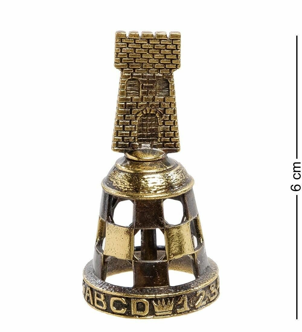 Фигурка "Колокольчик-Шахматы Ладья" (латунь) A2114799 Народные промыслы, Латунь