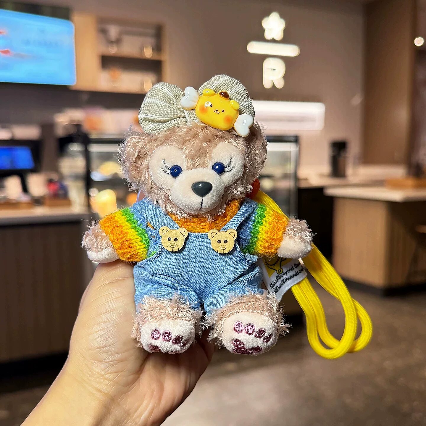 Ключchain Rainbow Sweater Molly с брелоком - Сладкая мордашка для сумок и аксессуаров