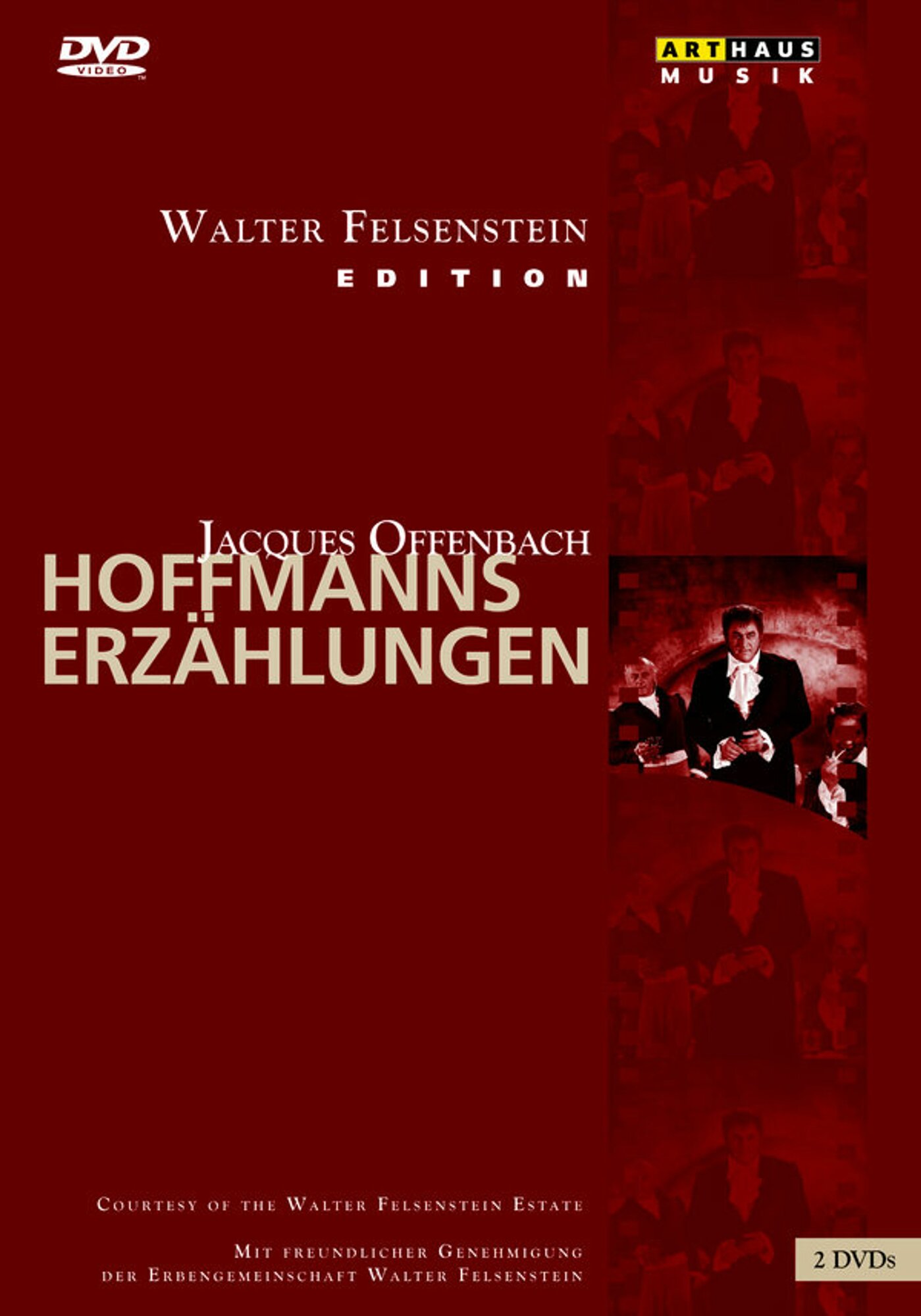 Компакт-диск OFFENBACH, J: Hoffmanns Erzahlungen (Les Contes d'Hoffmann) (Komische Oper, 1970) (sung in German) (Felsenstein Edition) (2 DVD)