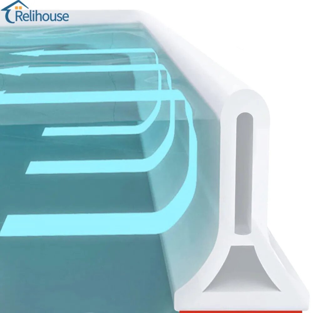 Силиконовый сгибаемый водяной барьер для душа, удерживающая полоса для воды для ванной комнаты, барьер для стиральной машины