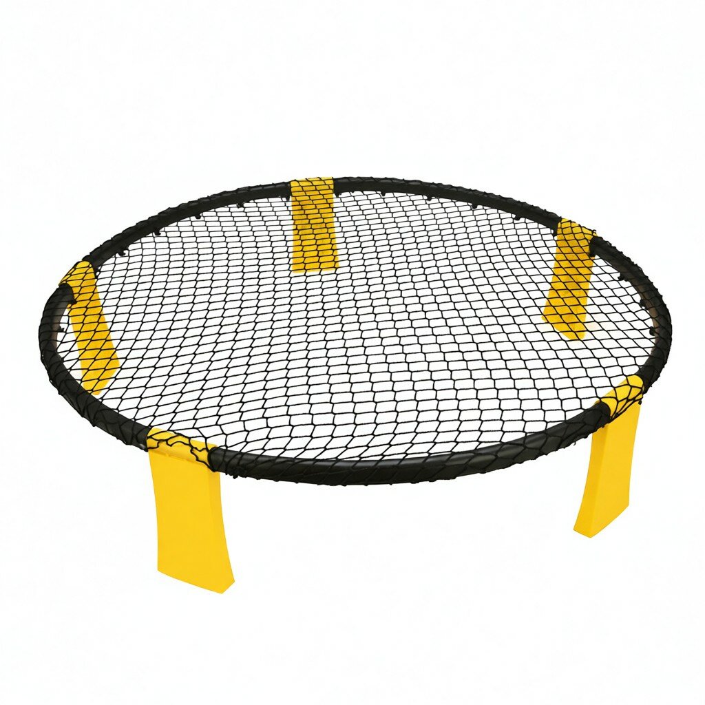 Набор для игры в мини пляжный волейбол со шпагой, сетка для волейбола, 3 мяча, материал PVC, сетка размер 900мм диаметр, 200мм высота, вес 1250г, размер упаковки 545*225*100мм, вес упаковки 1500г, включает 3 стандартных мяча, сумку для ношения, сетку, 5