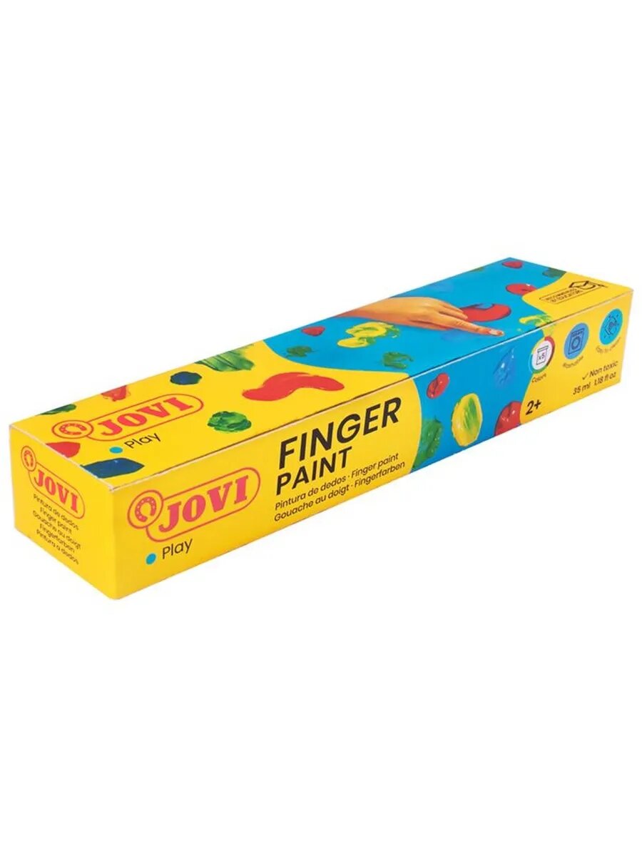 Пальчиковые краски для малышей детские 5 цветов