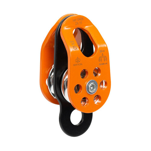 Блок-ролик Вертикаль двойной на подшипнике, дюраль