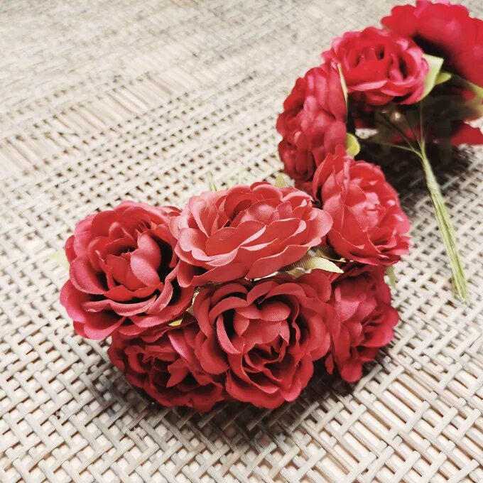 Искусственные цветы для рукоделия: цветы для головных уборов, украшения для ханьфу, декор для свадебных коробок с