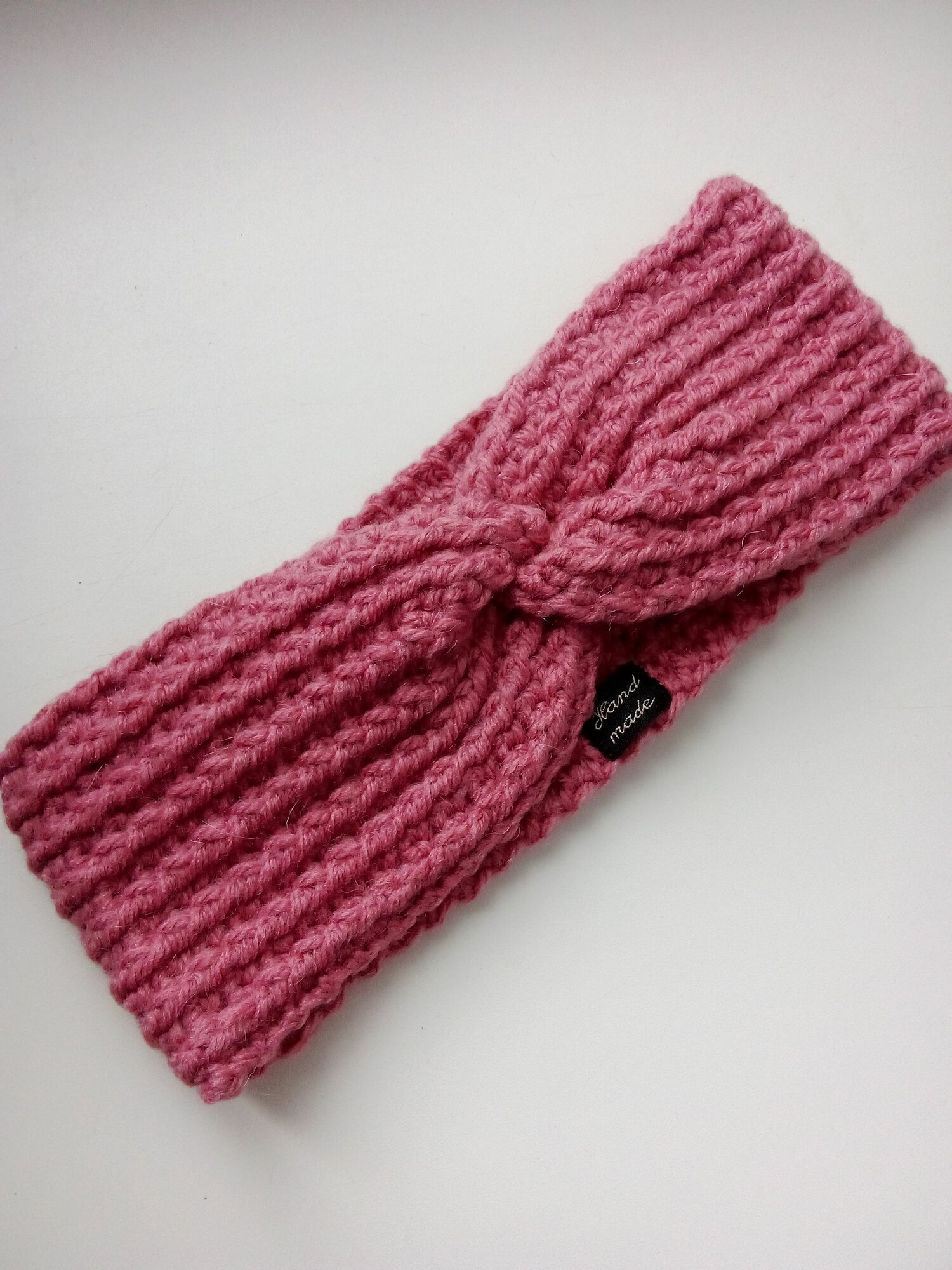 Вязаная повязка на голову. 54-56см. Ручная работа.