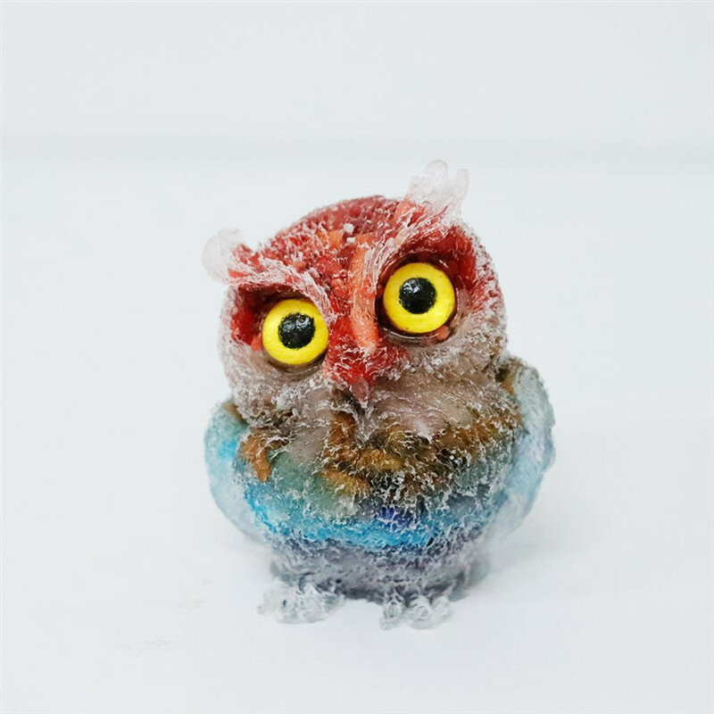 Кросс-бордерные популярные маленькие украшения в виде совы, кристаллический гравий, поделки для дома и автомобиля, креативные подарки и сувениры