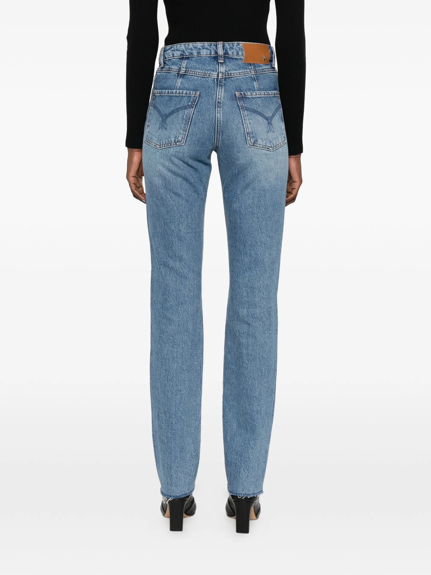 Джинсы PATRIZIA PEPE Low waist slim jeans, размер 34, синий — фото 1