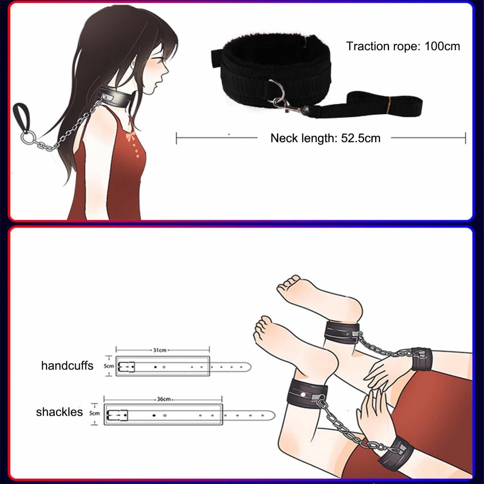 СексНабор BDSM из 8 предмeтов