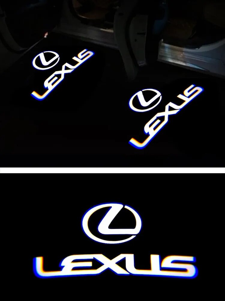 2 шт. для LEXUS GS GS250 GS200 GS300 GS350 GS450 автомобильные дверные фонари с логотипом проектор, Лого Принадлежности, лексус