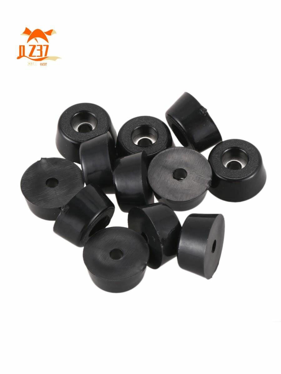 (P C G W) Нескользящие конические резиновые ножки совместим с мебели, шайба 22 мм X 10 мм, 12 шт.