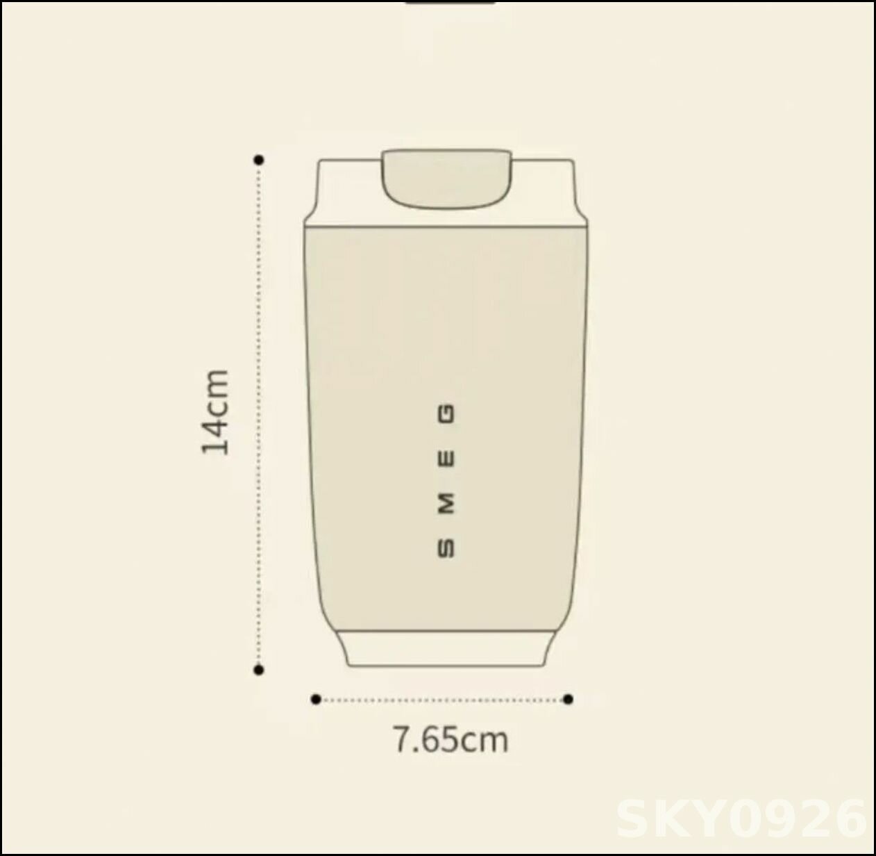 Smeg Термокружка, — фото 1