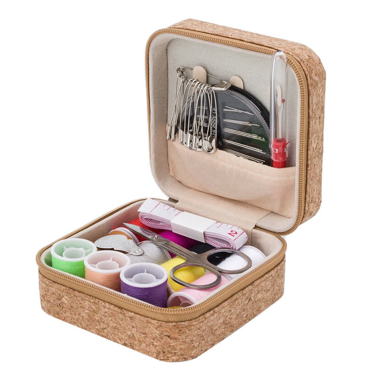 Набор для шитья швейный, дорожный 4AL-117-2, размер 9,5 х 9,5 х 4 см