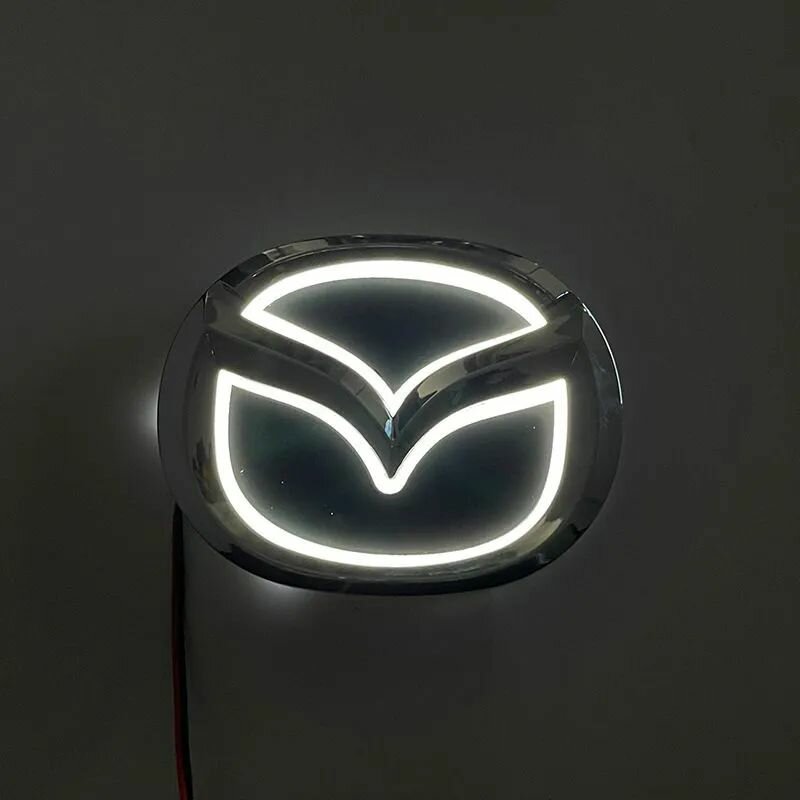 Светящийся логотип автомобиля Mazda, светодиодные фонари