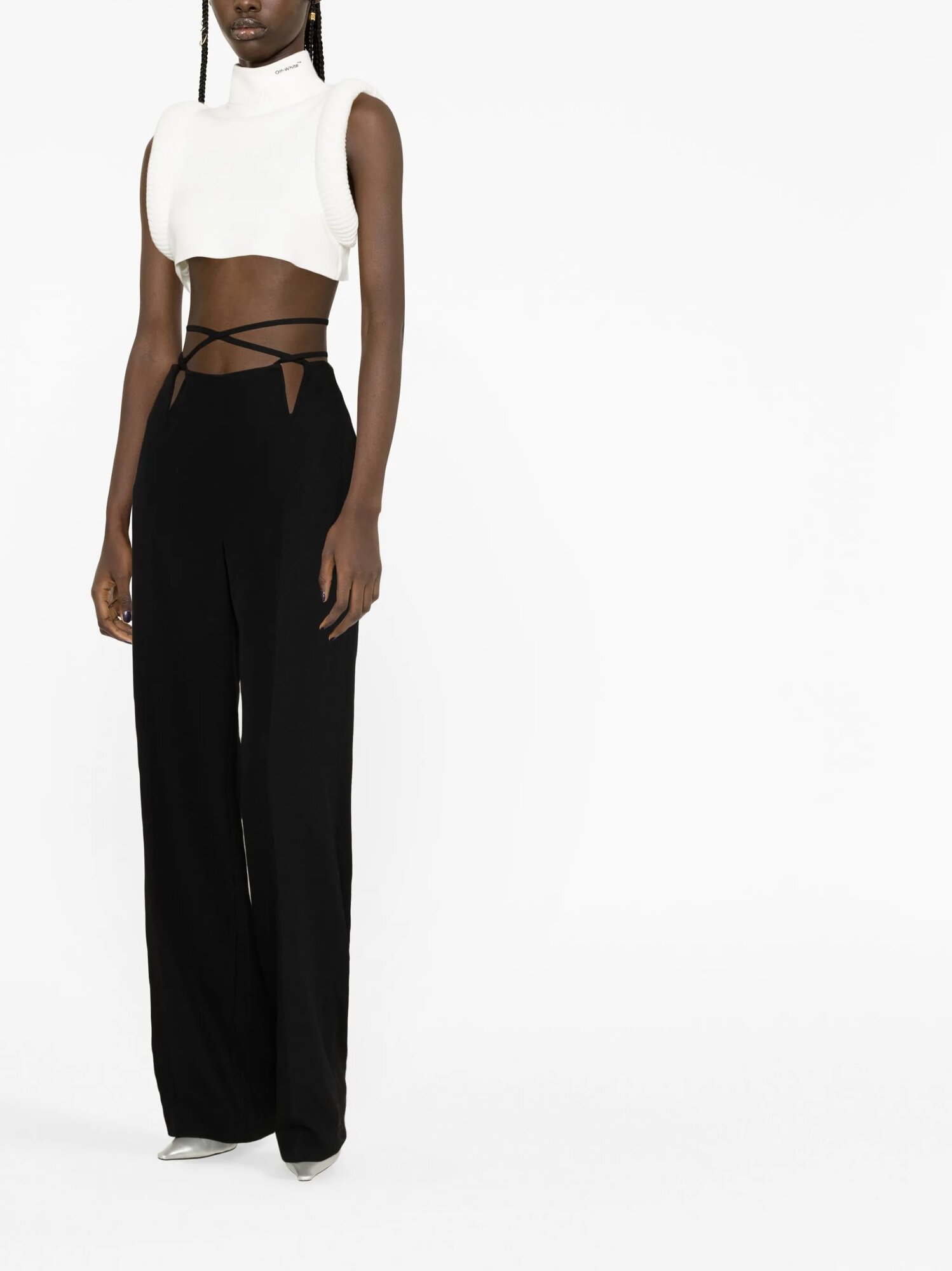 Брюки классические Dion Lee V-Wire, размер XS, черный — фото 1