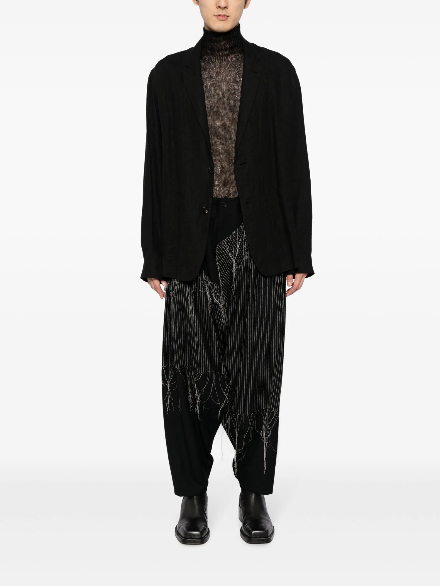 Брюки классические Yohji Yamamoto, размер 3, черный — фото 1