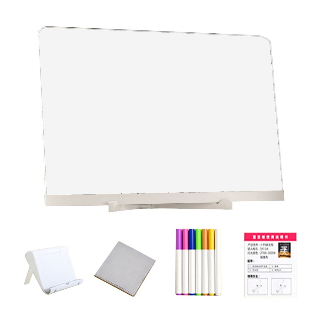 Детская развивающая игрушка Светящаяся доска для рисования, Стираемая Магнитная доска с меловыми поверхностями, Творческое обучение